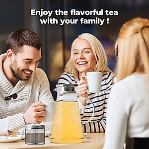 Reinmoson 2 Pack Large Tea Ball Infuser for Loose Leaf Tea & Spice Ball for Cooking Soup, 304 Stainless Steel, Threaded Lid, Chain Hook, Extra Fine Mesh Tea Strainer Ball for Herb, Iced Tea