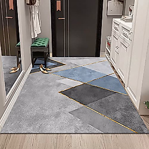 Rectangle Enterway Rug Low Pile Area Rug Non Slip Accent Throw Rug Kids Play Floor Carpet for Indoor Entrance Mat Living Room Laundry Bedroom Dining Table Decor 32x47 Inch Pattern 4