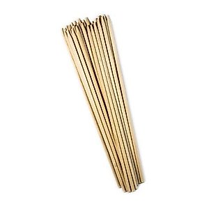 Perfect Stix Wooden Semi-Pointed Corn Dog Stick, 12" Skewer x 1/4" Semi Point (Pack of 125)