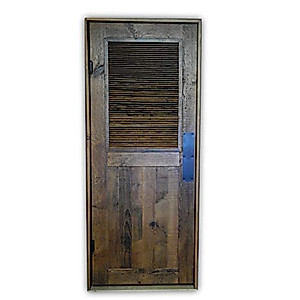 Barnwood Louver Door