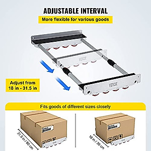 VEVOR All Terrain Mover Dolly, 18.5 Inch Width Piano Dolly, 1874Lbs Load Capacity Alloy Dolly, Furniture Dolly with 8 Casters, Heavy Duty Dolly for Workshops, Schools, Offices and Garages