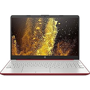 2022 HP Flagship 15inch HD Laptop, Intel Dual-Core Processor up to 2.65GHz, 4GB DDR4, 128GB SSD, Ultra-Fast WiFi, Windows 11, Dale Red(Renewed)