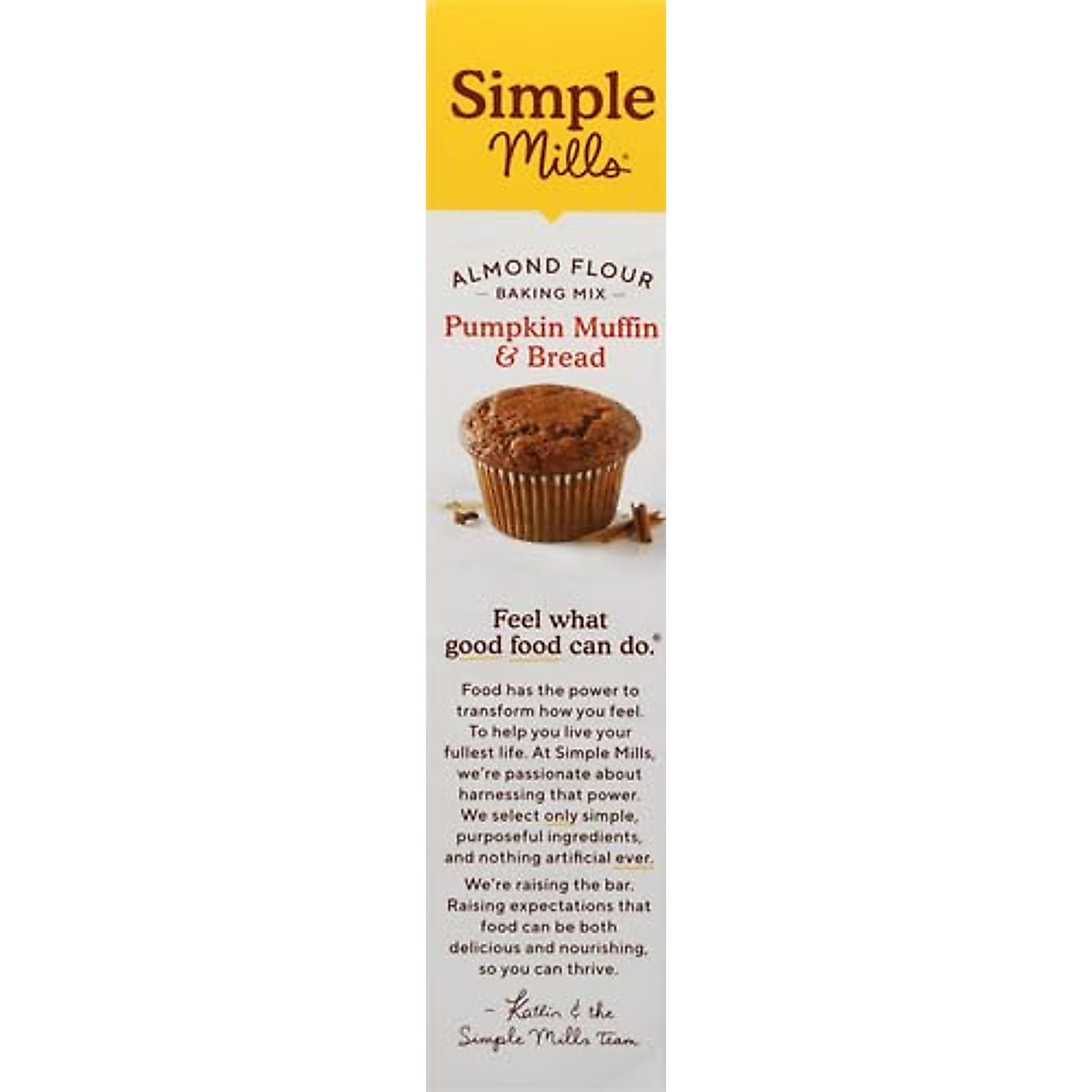 Simple Mills Almond Flour Baking Mix, Pumpkin Muffin & Bread Mix - Gluten Free, Plant Based, Paleo Friendly, 9 Ounce (Pack of 1)