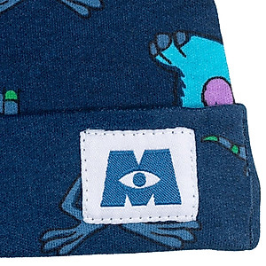 Disney Pixar Monsters Inc. Mike Infant Baby Boys 3 Piece Outfit Set: Bodysuit Pants Hat Blue/Green 12 Months