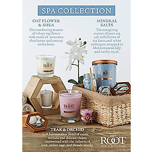 Root Candles Scented 20-Hour Votive Beeswax Blend Candles, 18-Pack, Mineral Salts