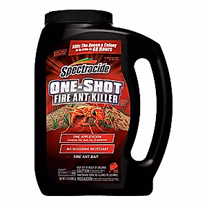 Spectracide One Shot Fire Ant Killer, Fire Ant Bait, Controls Fire Ants for 3 Months, 1.5 lb