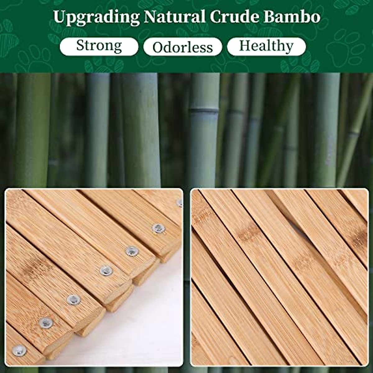 Expandable Accordion Dog Gate, Wooden Accordian Expansion Dog Gate for Doorway Stairs, Retractable Gate Safety Protection for Small Medium Pet Dog, 8" to 42" W, 28.7" H (Upgraded Accordion Dog Gate)