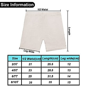 Resinta 6 Pack Dance Shorts Girls Bike Short Breathable and Safety 6 Color