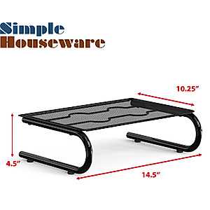 Simple Houseware Mesh Monitor Stand Riser - 2 Pack