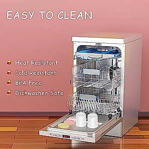 XSKPNTLTD2 Ice Cream Pints Container and Lids Replacement Compatible with Ninjia, 24 oz Cream Pints with Scoop Compatible with Creami Deluxe NC500 Series ice Cream Makers（2 PACKS）…