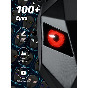 Gelrova Knight LED Motorcycle Backpack, Hard Case Riding Backpack DIY Motorbike Luggage Laptop Bag Waterproof, Large Size 19inch