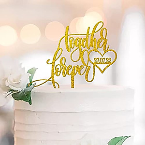 It Was AlwaysYou Custom Engagement Wedding Caketopper Bride To Be Wedding Party Decor For Couples Engagement Gifts Gold