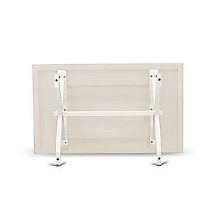 East West Furniture X026VE005-7 Dining Table Set, 7-Piece