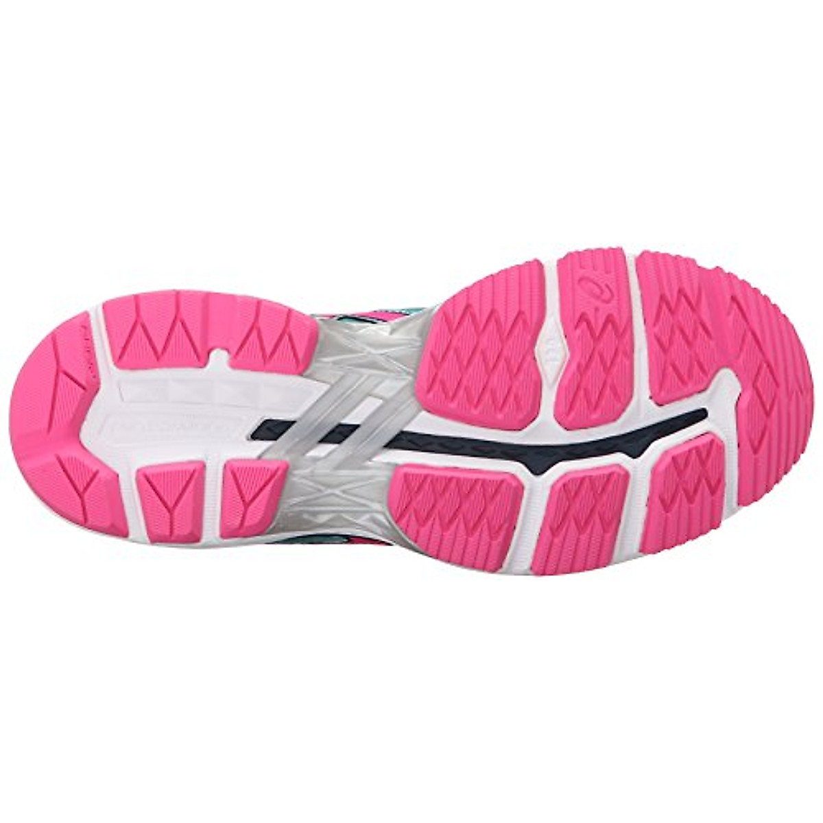 ASICS Women's GT-2000 4 Running Shoe, Turquoise/Hot Pink/Navy, 6 M US