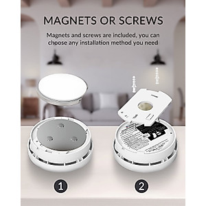 SITERWELL Carbon Monoxide Detector, 7-Year Product Life CO Detector with LED Indicator, CO Alarm with Test & Silence Button, Battery Operated, Low Battery Warning, UL 2034 Standards, 4 Pack