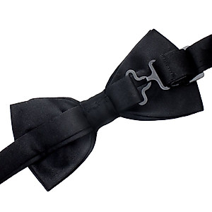 Brybelly Formal Black Casino and Poker Dealer Pre-tied Adjustable Bow Tie
