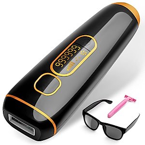 IPL Laser Hair Removal for Women and Men Permanent Hair Removal,Upgraded 999,999 Flashes Painless Hair Removal Device at Home with Ice Cooling for Facial Legs Arms Whole Body Treatment