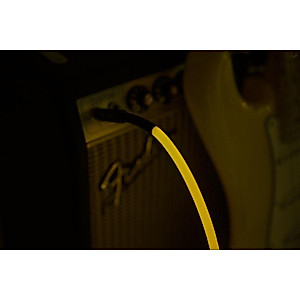 Fender 0990810113 Professional Series Glow in the Dark Orange Instrument Cable - 10 Feet