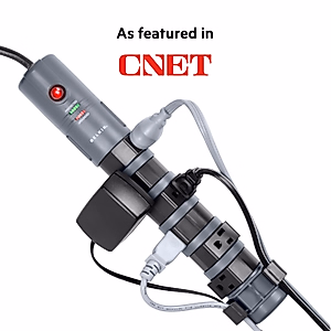 Belkin Surge Power Strip Protector - 8 Rotating & 4 Stationary AC Multiple Outlets - 8 ft Long & Power Strip Surge Protector with 8 Rotating AC Outlets - 6 ft Long Flat Pivot Plug - (2,160 Joules)