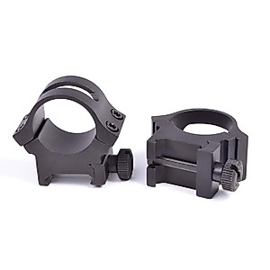 Hammers Lightweight Lever Action Rifle Scope 1-4x20 w/Illuminated Etched Glass Hog Pig Reticle 1inch Tube Weaver Rings Finger Adjustable Lockable Turret Screw Speed Lever