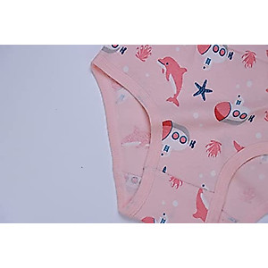 Baby Soft Cotton Underwear Little Girls'Briefs Toddler Training undershirts (Pack Of 6) 2t Rose