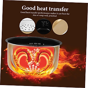 Cabilock Rice Cooker Liner Stainless Steel Cooking Utensils Stainless Steel Container Gbc05 Nonstick Onigiri Maker Pot Inner Pot Replacement Aluminum Alloy Metal Pressure Cooker