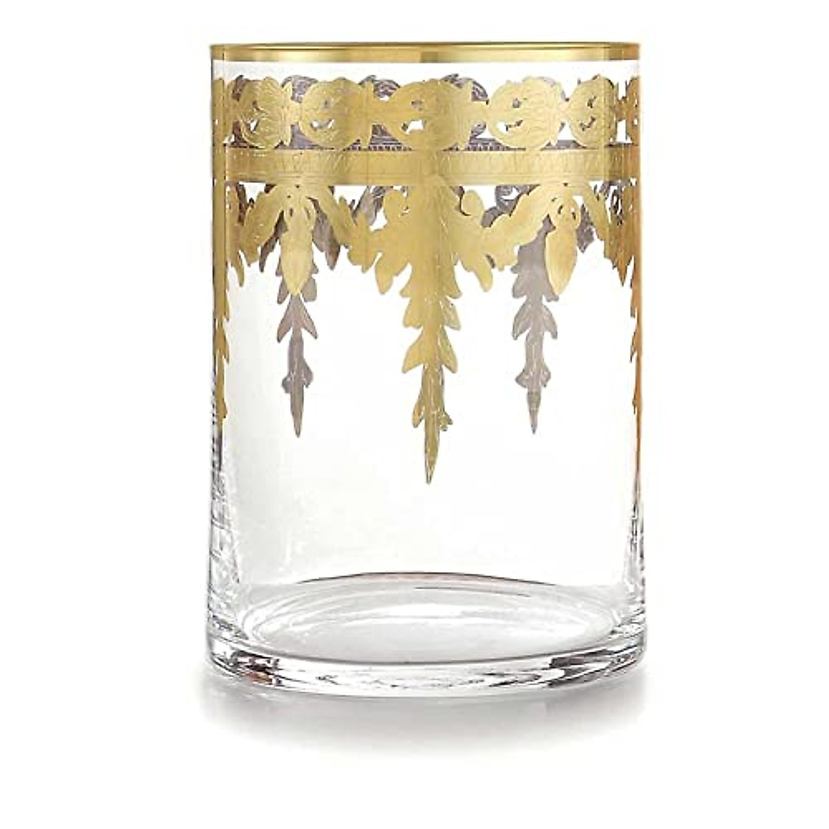 Arte Italica Baroque Gold Wastebasket