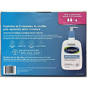 Cetaphil Gentle Skin Cleanser 2/20oz 4oz Bonus