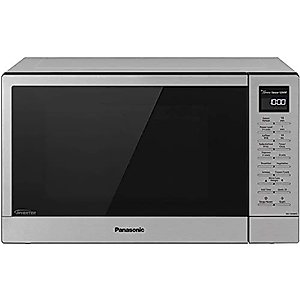 Panasonic NN-SN68KS Compact Microwave Oven with 1200W Power, Sensor Cooking, Popcorn Button, Quick 30Sec & Turbo Defrost, 1.2 cu.ft, Stainless Steel