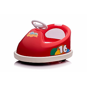 Best Ride On Cars Bumperz Kids Electric 6V Battery Powered Ride On Bumper Car Vehicle for Ages 2-4 Years Old - Anti Collision Bar, 360 Degree Spin, LED Lights, Seat Belt, Music, Red
