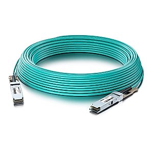 100G QSFP28 Active Optical Cable - 100GBASE QSFP28 to QSFP28(EDR) OM3 AOC Cable for Mellanox MFA1A00-C005, 5-Meter