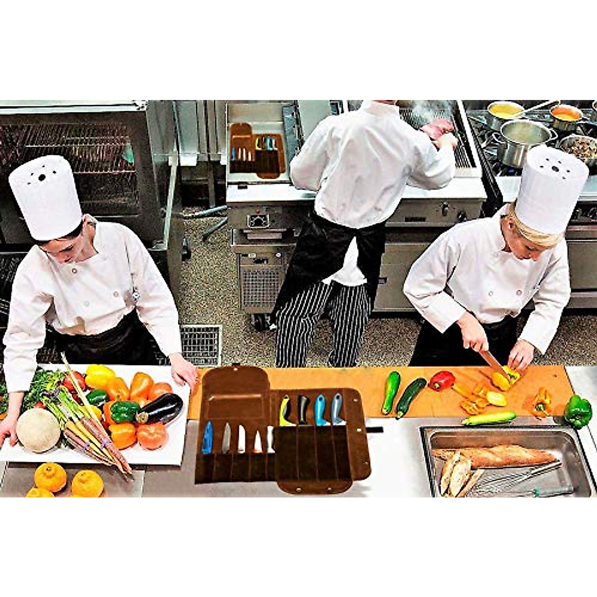 MiM Houston Chef's Knife Roll Chef Knife Bag Knife Bag Backpack (Cross Body) Knife Bag for Chefs Unique Gift For Him Limited Edition