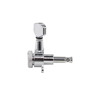 6R Inline Chrome Guitar Locking Tuners Tuning Pegs Keys Machine Heads Right Hand for Fender Stratocaster Telecaster Style Electric Guitar Chrome