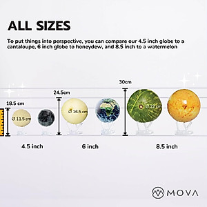 MOVA Globe Metallic Black and Silver 4.5"