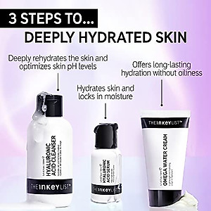 The INKEY List Omega Water Cream Moisturizer, Lightweight Oil-Free Face Moisturizer for Dry Skin, Control Oil Levels and Even Skin Tone, 1.69 fl oz