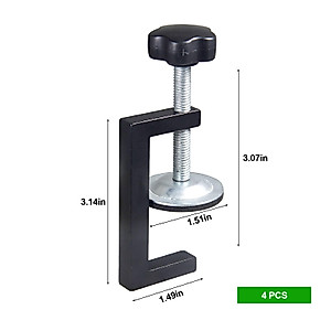 2.17in Adjustable Sectional Couch Sofa Funiture Clamps Outdoor Patio Furniture Clips for Outdoor Garden Rattan Aligment Rattan Furniture Clamps, 4Pieces