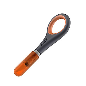 Slice 10580 Precision Knife, Unique Handle with Finger Grip, Precise Control, Detailed Cuts, Finger Friendly, Lasts 11x Long as Stainless Steel , Black