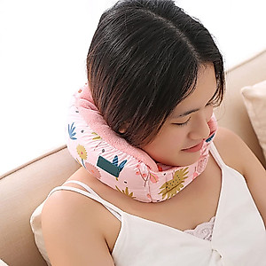 VTOSEN 3in1 U Shape Neck Shoulder Pillow Blanket Scarf for Home Office Travel, Chair Cushions for Dining Chairs, Kitchen Chair Pads