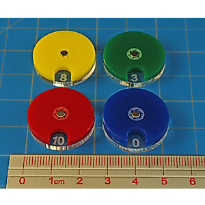 LITKO Multi-Color Dial Set | Life Counter | Point Tracker | Turn Tracker | Wound Counter