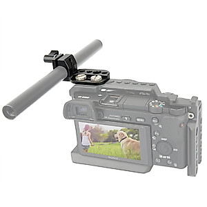 NICEYRIG Mini Mounting Plate with 15mm Rod Clamp for Monitor EVF Transmitter Receiver to 15mm Rod - 166