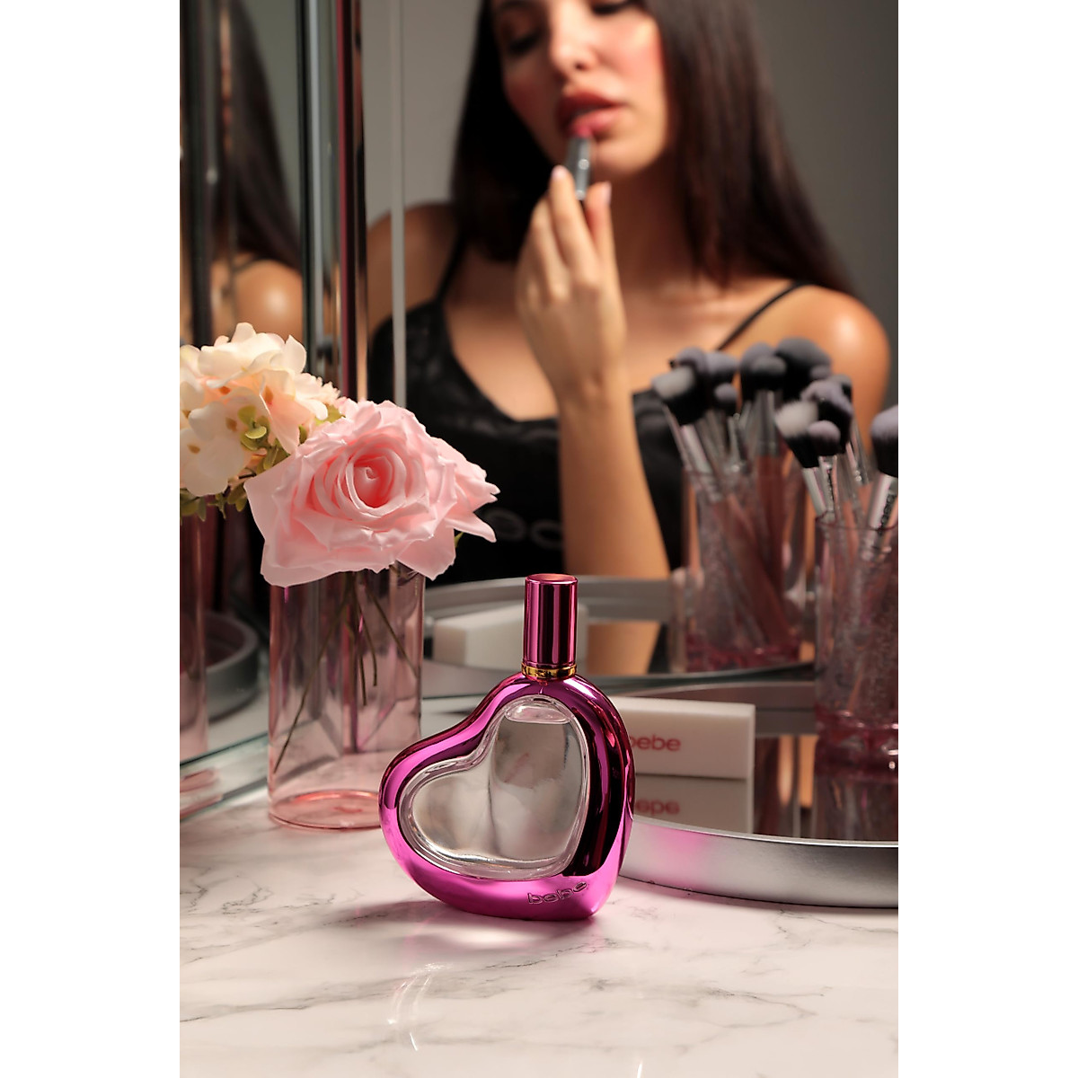 Bebe Love Perfume for Women - Floral Fruity - Romantic Scent with Sicilian Lemon, Redcurrant, and Pink Freesia - 3.4 oz EDP Spray