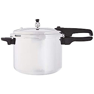 Mirro 92180A Polished Aluminum 10-PSI Pressure Cooker Cookware, 8-Quart, Silver -