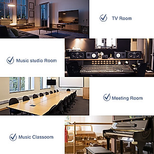 Upgraded 12 Pack Acoustic Panels Sound Proof Foam Panels Sound Proof Padding, 12"X12"X 0.4" High Density Bevled Edge Sound Panel, Idea for Acoustic Treatment & Wall Decoration (White)