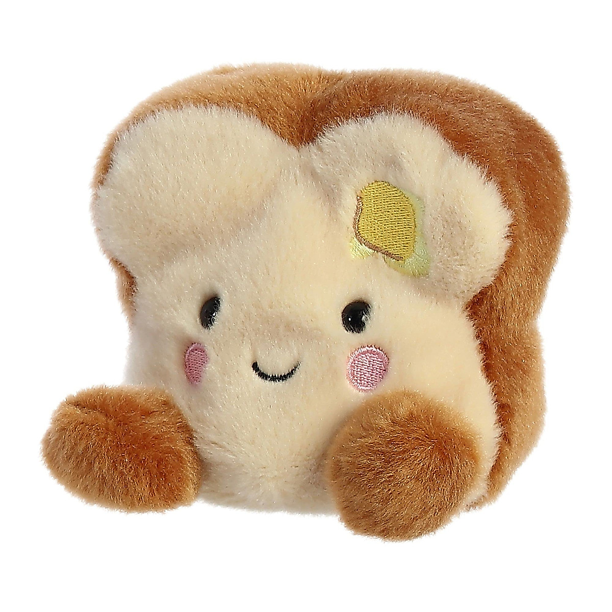 Aurora® Adorable Palm Pals™ Buttery Toast™ Stuffed Animal - Pocket-Sized Play - Collectable Fun - Brown 5 Inches