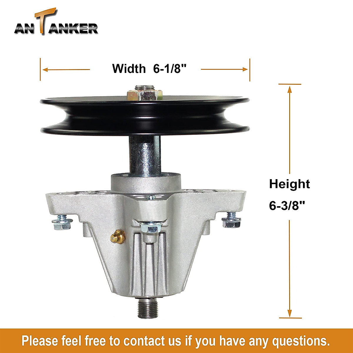 Antanker Spindle 918-04822A 918-04822B 618-04822 for MTD Cub Cadet Troy Bilt 918-04889 918-04950, for Rotary 14328, for Oregon 82-058 42" Mower Deck Tractor Riding Mower 30'' Mini Riders LTX1040