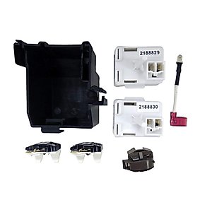 8201786, AP3885081, PS993073, 2188830, 2188829 Relay and Overload Kit Compatible with Whirlpool Refrigerator, Exact Fit (Fits Model# (ED5, KSR, GD5, GS6, SS2, RS2, ED7, GS2, GD2, TS2 and More)