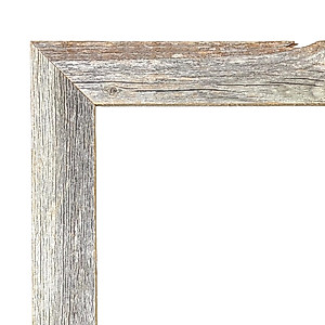 BARNWOODUSA Farmhouse 16x20 Picture frame 1 1/2 inch Molding 100% Reclaimed Wood Rustic Natural Weathered Gray