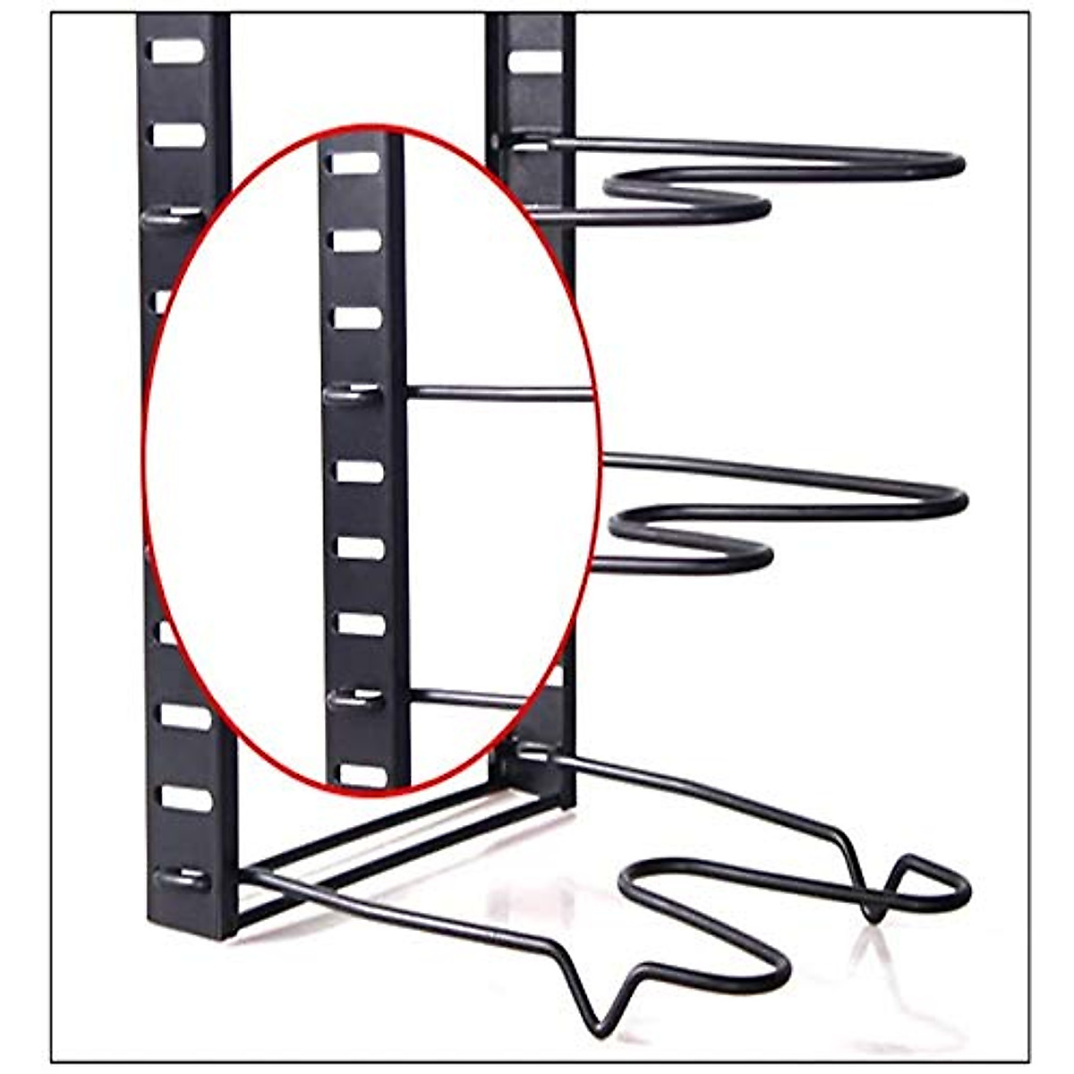 Pan Pot Clips Multi Double Layers Household Kitchen Door Back Iron Storage Rack Pan Lids Holders Nail Pot Lid Rack Storage Lid And Spoon Rack-Wall Mount Pot Lid Holder