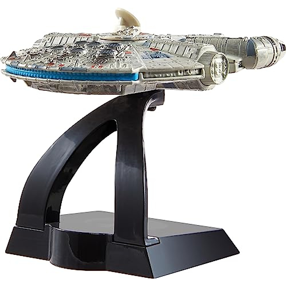Hot Wheels Star Wars Starships Select Millennium Falcon Vehicle, Premium Collectible Replica with Movable Part & Display Stand