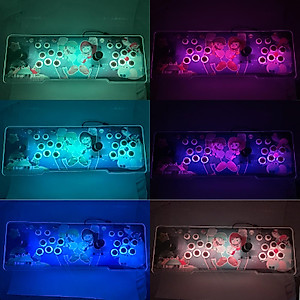 FVBADE [30000 Games in 1 70S Pandora Box Arcade Game Console Compatible PC & Projector & TV,3D Games 1-4 Players Double Joystick Favorite List Game Category Save/Search/Hide/Pause/Delete Games.